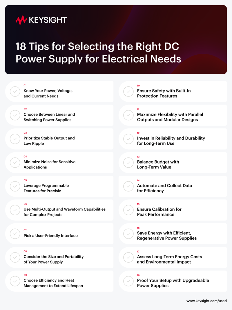 18 Tips for Selecting the Right DC Power Supply for Electrical Needs ...